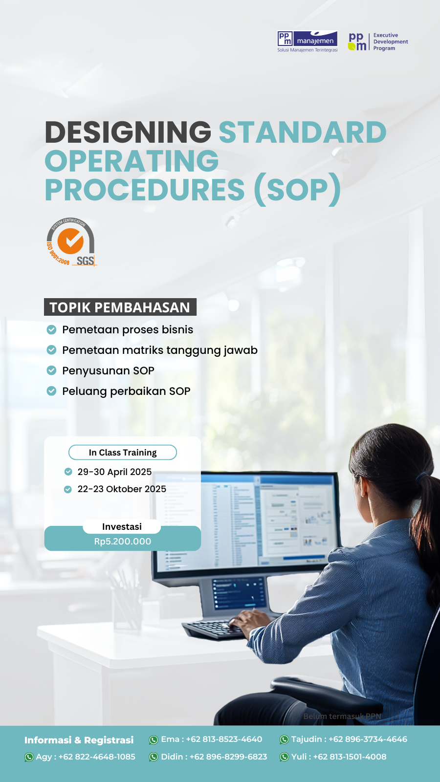 Designing Standard Operating Procedure (SOP) [In-Class Training] | PBP