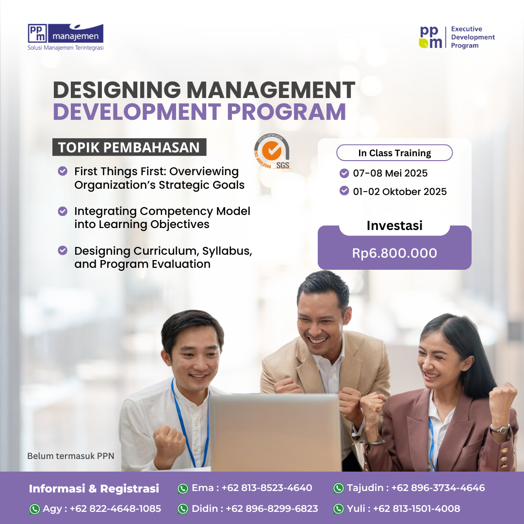 Designing Management Development Program [In-Class Training] | PBP
