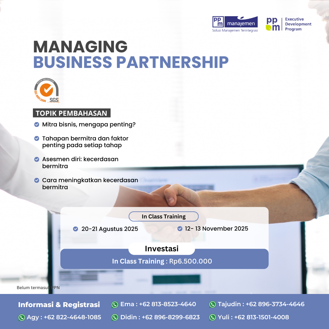 Managing Business Partnership [In-Class Training] | PBP